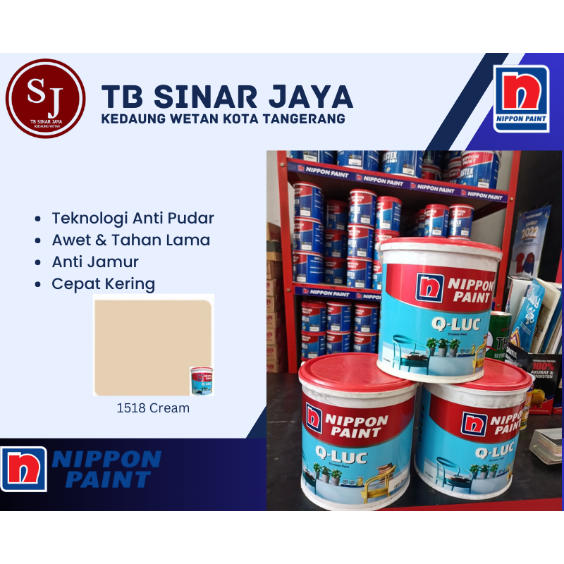 Jual Cat Tembok Interior Qluc Cat Tembok Warna Nippon Paint Galon 5kg 5 ...