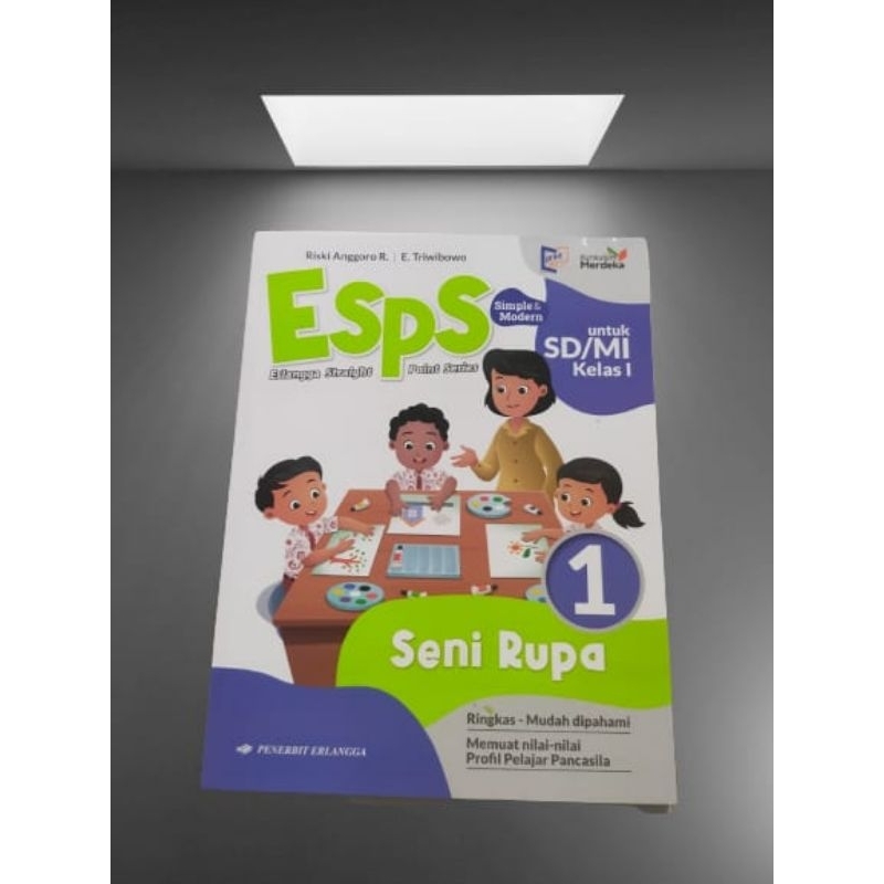 Jual ORI buku teks seni rupa kurikulum merdeka untuk SD/mi kelas 1 penerbit Erlangga | Shopee ...
