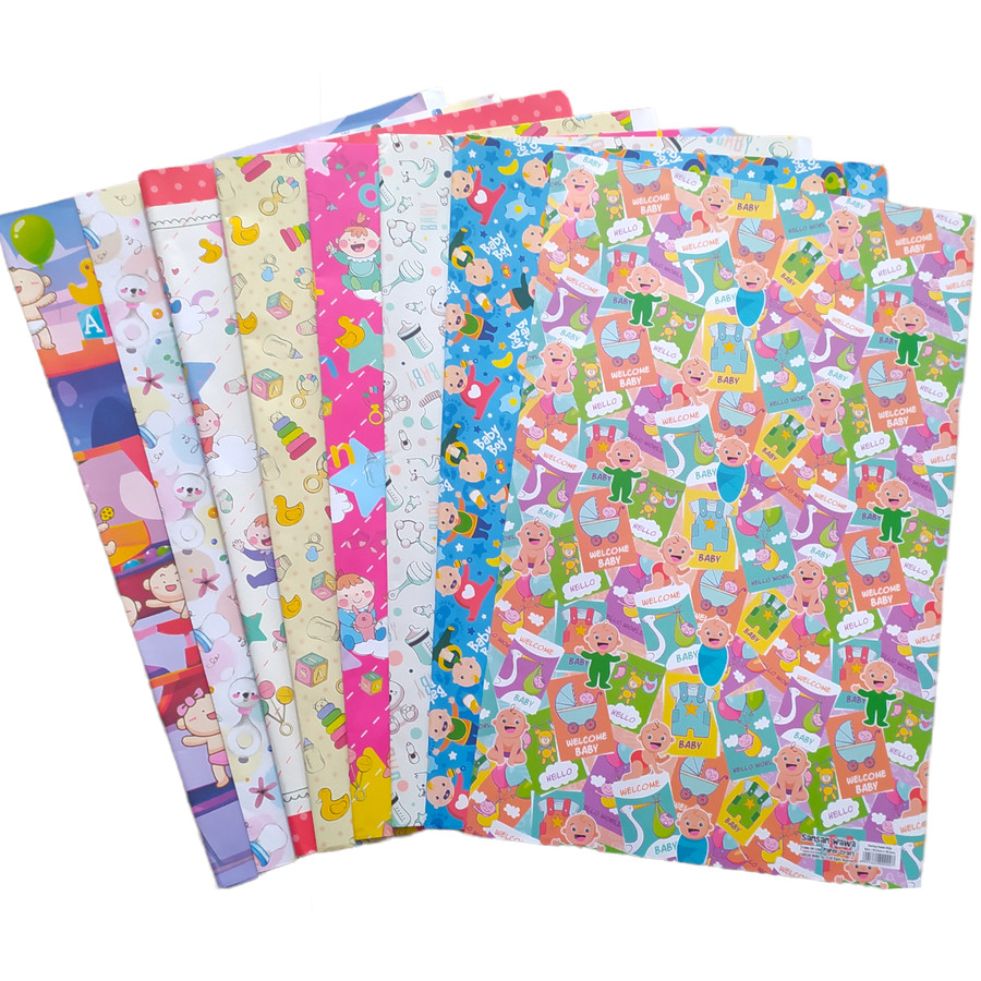 Jual INSTANT ONLY Kertas Kado Motif Ukuran Jumbo Kemasan Bungkus Hadiah ...