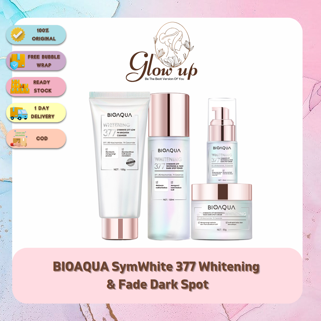 Jual GLOWUP BIOAQUA SymWhite 377 Whitening & Fade Dark Spot With Flek Hitam Serum Wajah Glowing ...