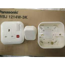 Jual Panasonic Steker AC + Stop Kontak AC + Mangkok OB SET | Shopee ...
