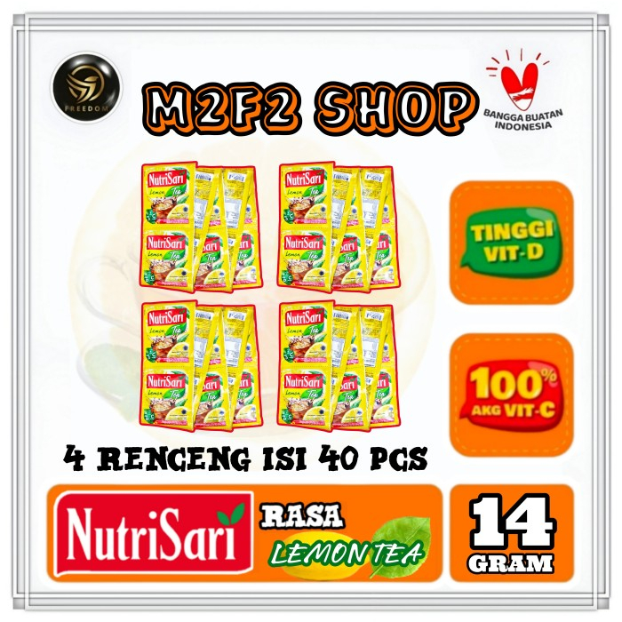 Jual NutriSari Minuman Serbuk Rasa Lemon Tea Sachet - 14 gr (Kemasan 4 ...