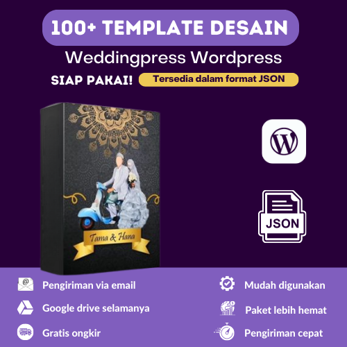 Jual Template Undangan Pernikahan-Web Wedding Invitation Wordpress | Shopee Indonesia