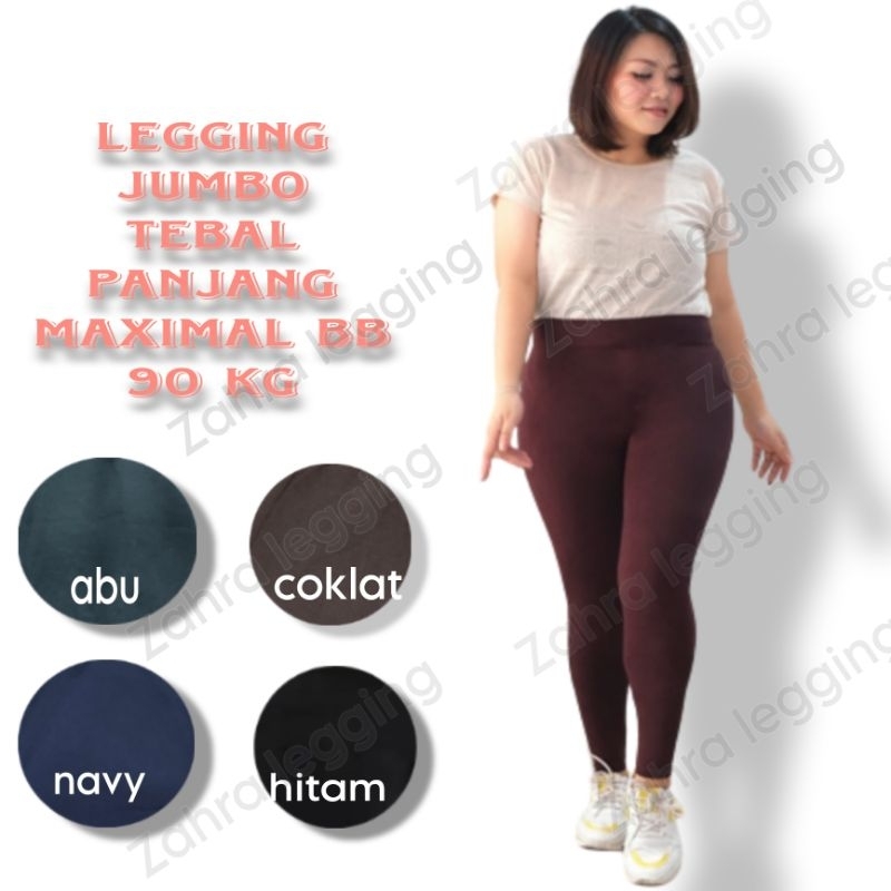 Jual celana Leging hw polos bigsize Leging Tebal Import Jumbo All Size | Shopee Indonesia