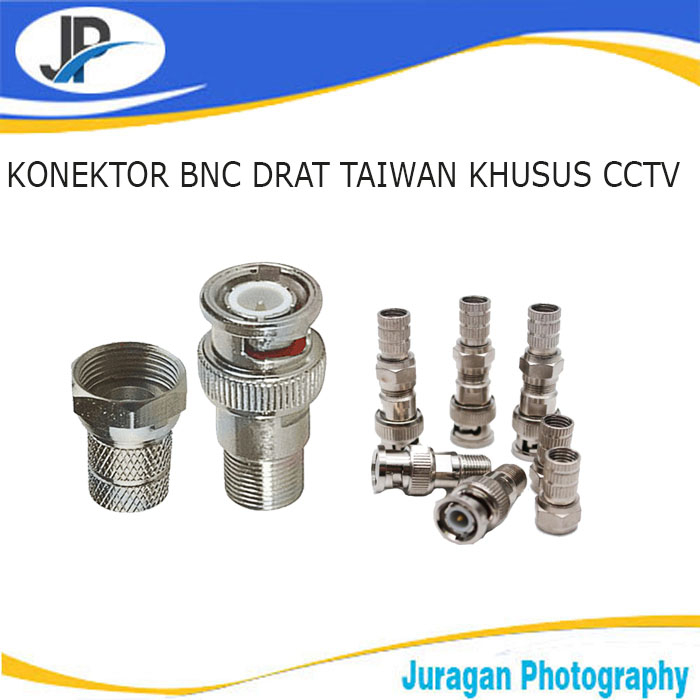 Jual KONEKTOR BNC DRAT TAIWAN KHUSUS CCTV - Putih | Shopee Indonesia