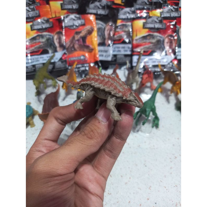 Jual Mattel jurassic world mini action dino : Ankylosaurus | Shopee ...