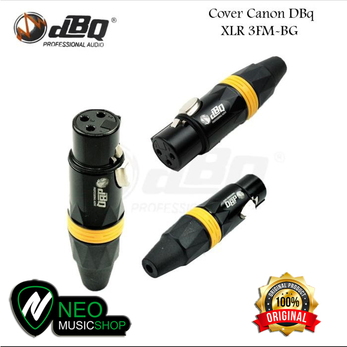 Jual JACK CANON DBQ XLR3FM 3 pole Pin Female Plug XLR Audio Cable ...
