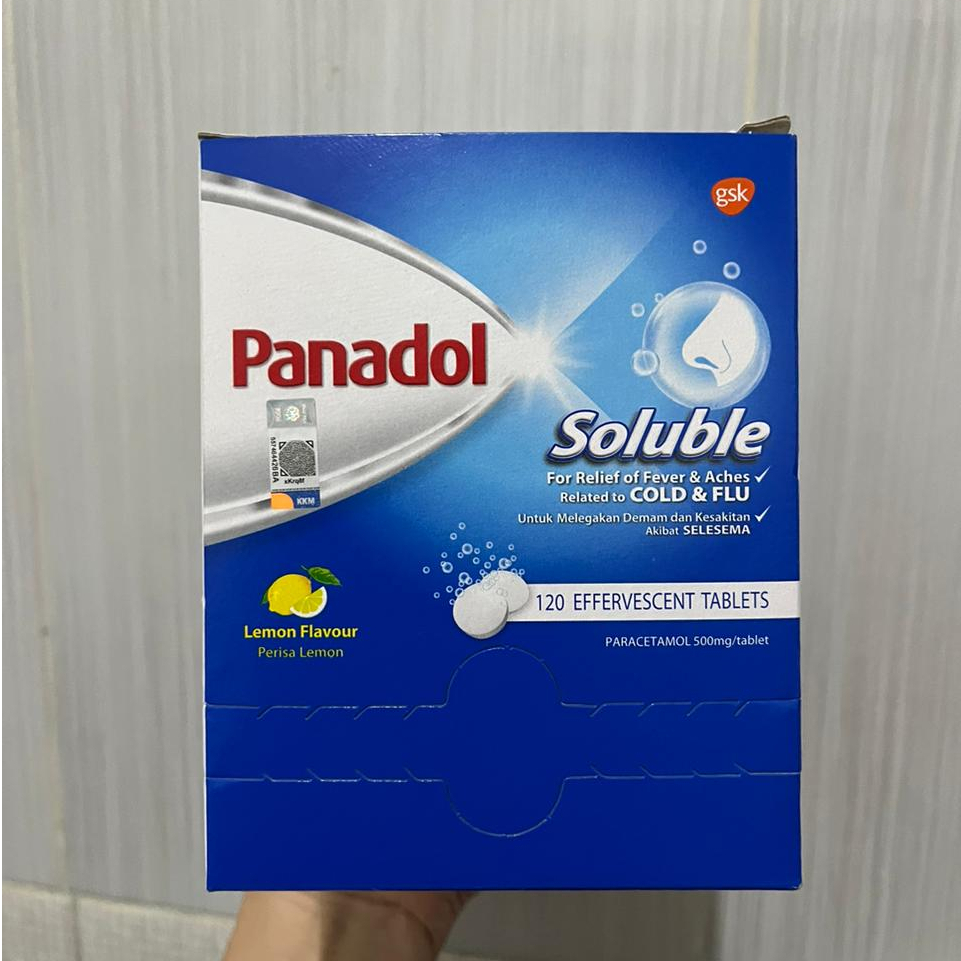 Jual PANADOL SOLUBLE 1 BOX ISI 30 PAPAN 120 TABLET ORI MALAYSIA COLD ...