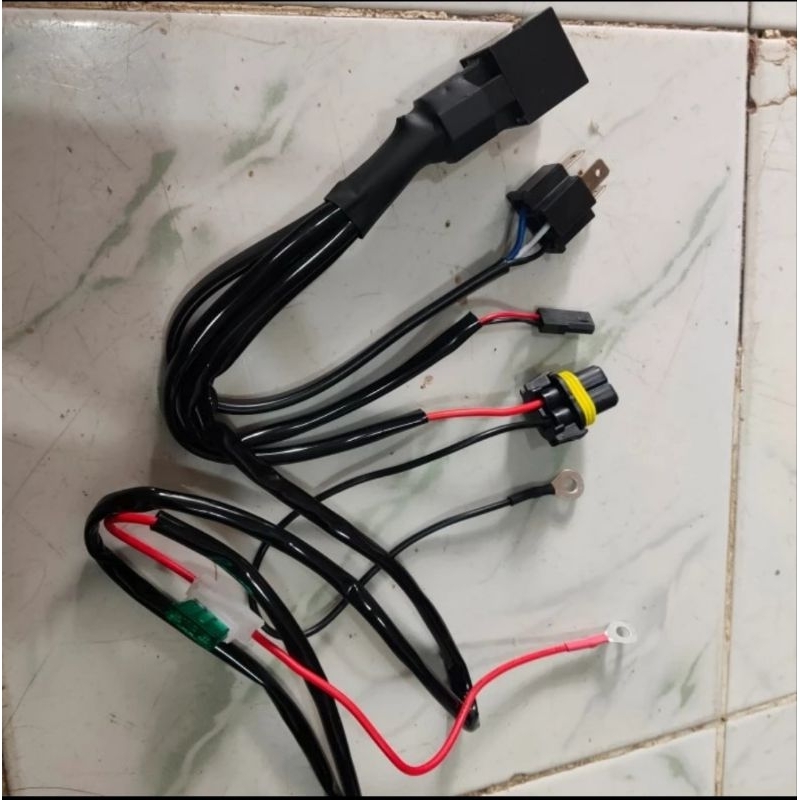Jual kabel kabelset motor h4 untuk hid biled relay 40a socket h11 ...
