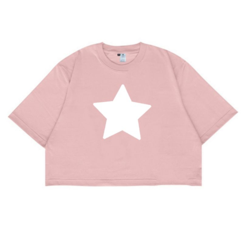 Jual WARDKICK T-shirt Crop Logo Brave Stars Pink Dasty | Shopee Indonesia
