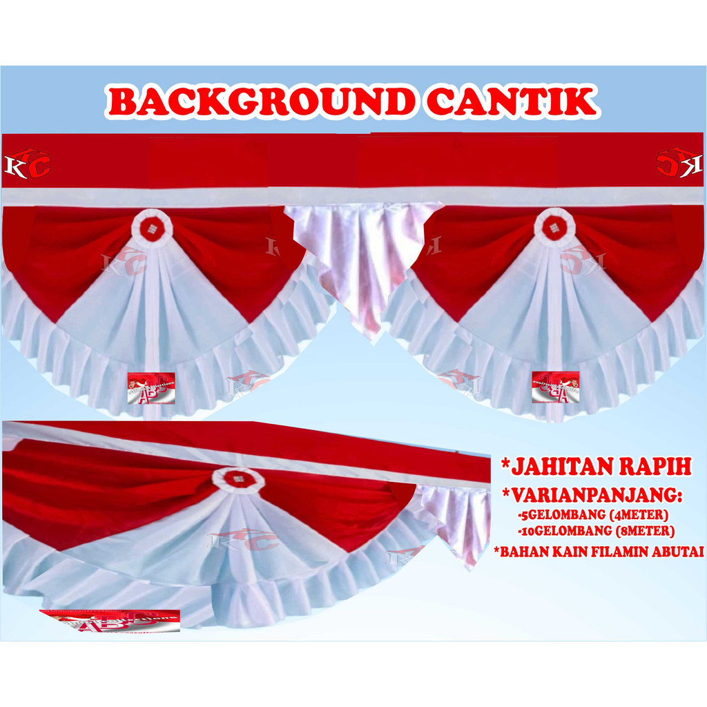 Jual BENDERA BACKGROUND MERAH PUTIH CANTIK BENDERA BACKCGROUN MERAH ...