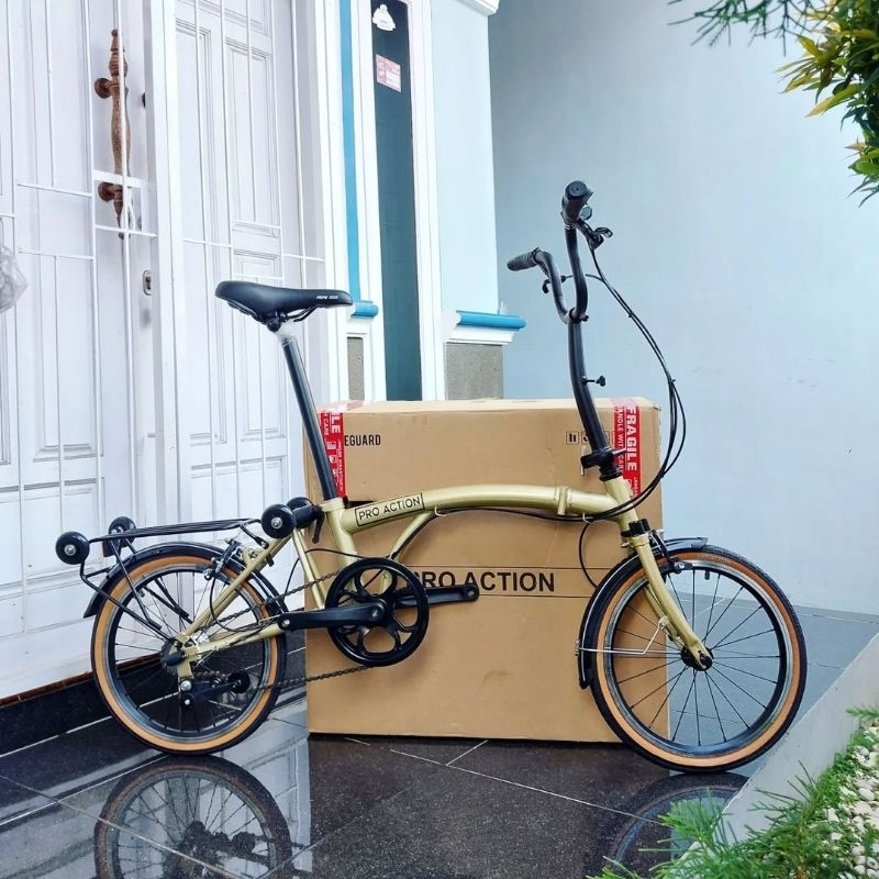 Jual Sepeda Lipat Pro Action Trifold | Shopee Indonesia