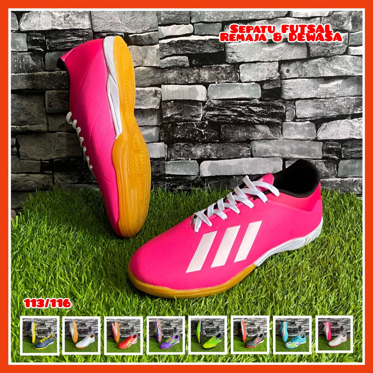 Jual Sepatu Futsal Pria Wanita Ortus Catalyst Liberte Putih Pink Lentur ...