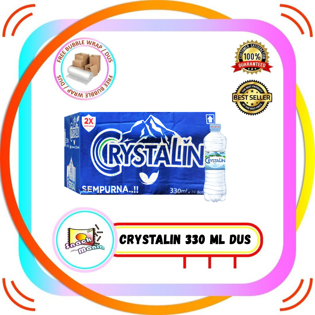 Jual Crystalin Air Mineral 330 ml x 24 Botol DUS | Shopee Indonesia