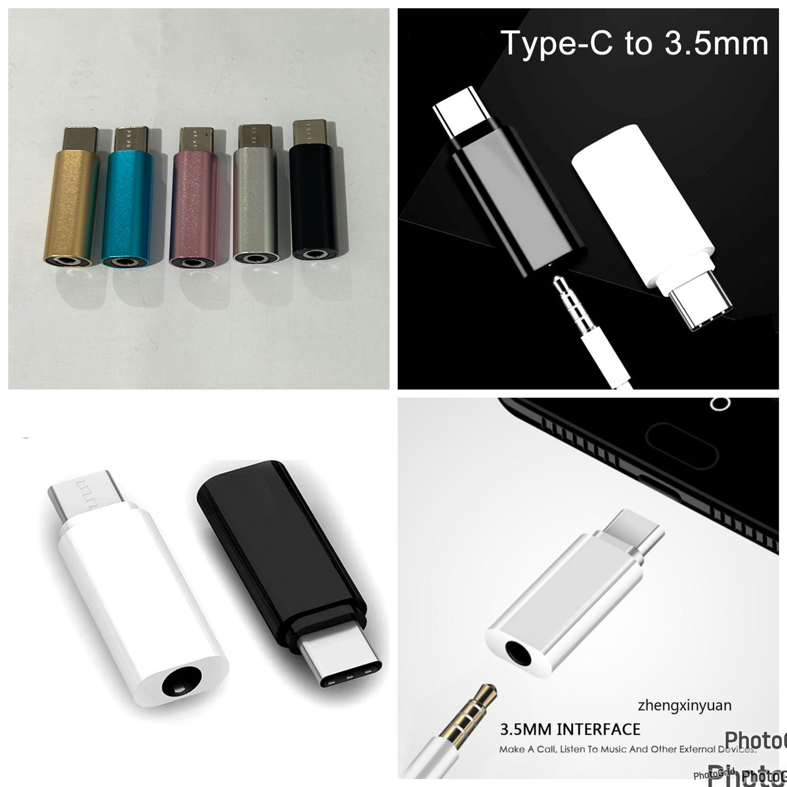 Jual Mini Converter Jack Audio Type C to Female Aux 3.5mm - Hitam / Audio konektor tipe C ...