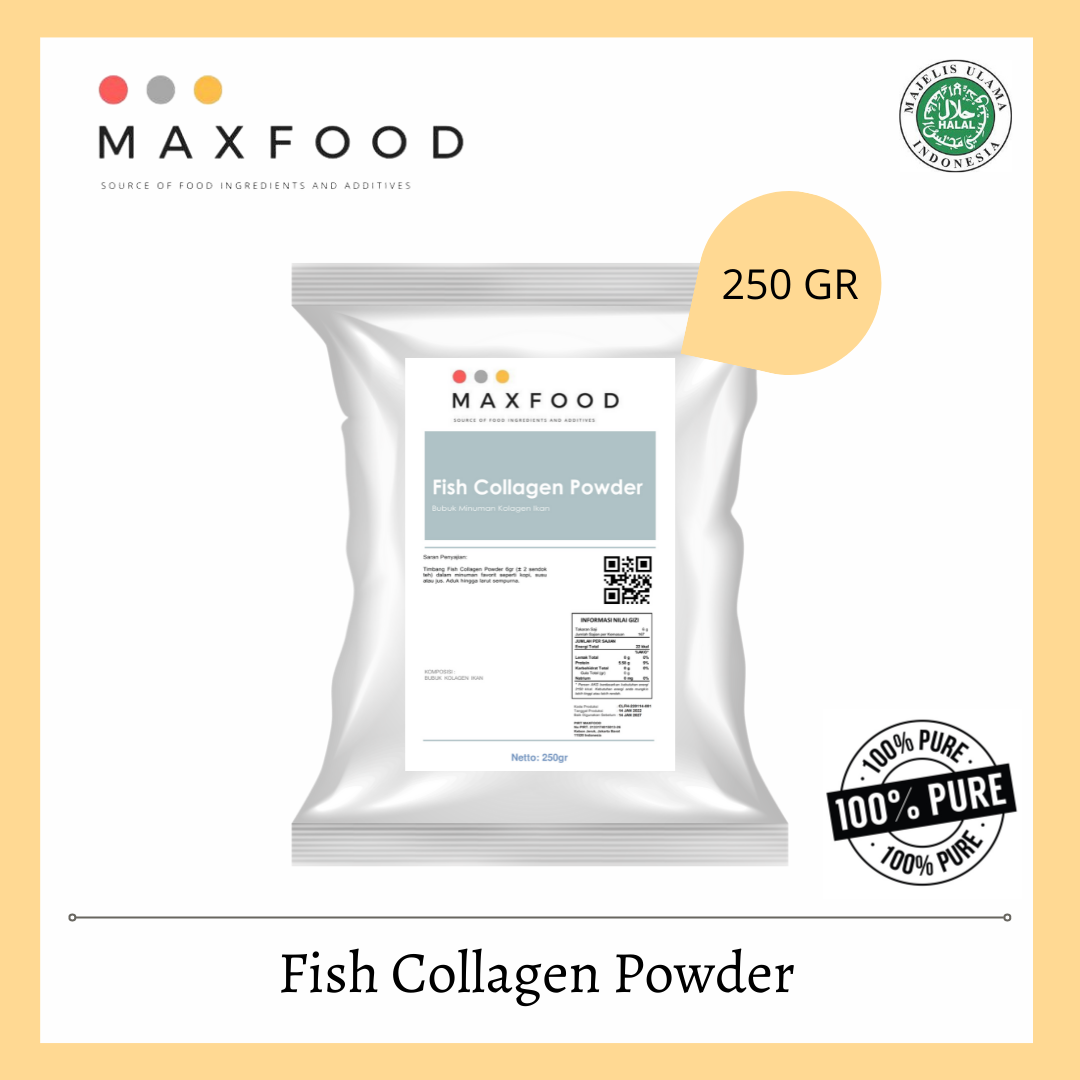 Jual MAXFOOD - Bubuk Kolagen Ikan / Fish Collagen Peptides / Pure Fish ...