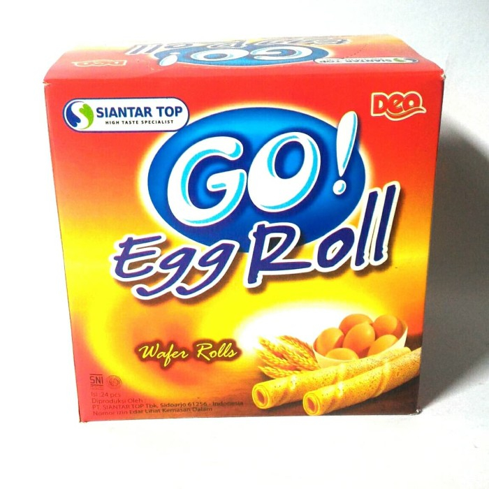Jual [BOX] Go Egg Roll wafer Roll 24pcs | Shopee Indonesia