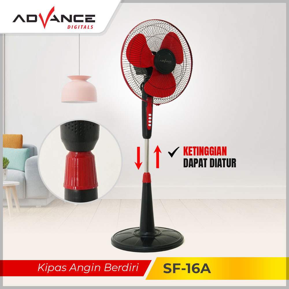 Jual 【Bisa dikirim hari ini】Advance kipas angin berdiri Stand Fan ...