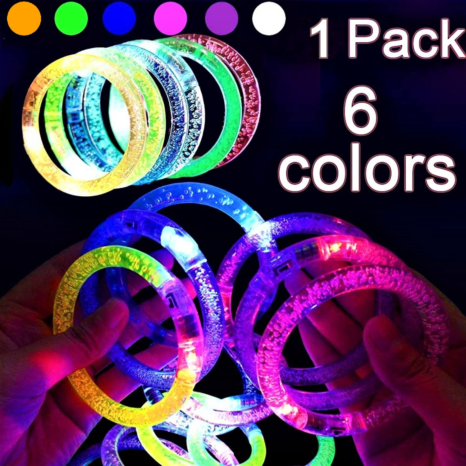 Jual LED Gelang Bercahaya Mainan Anak Kelap Kelip / Gelang Neon Glow In ...