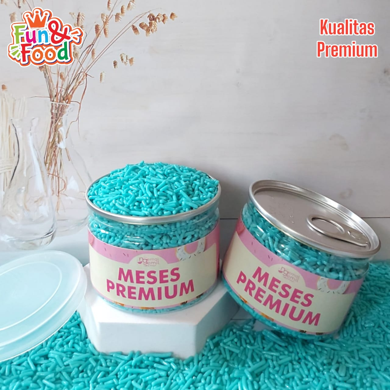 Jual Can Meses Biru Butiran Coklat Sprinkle Topping Kue Donut Bolu ...
