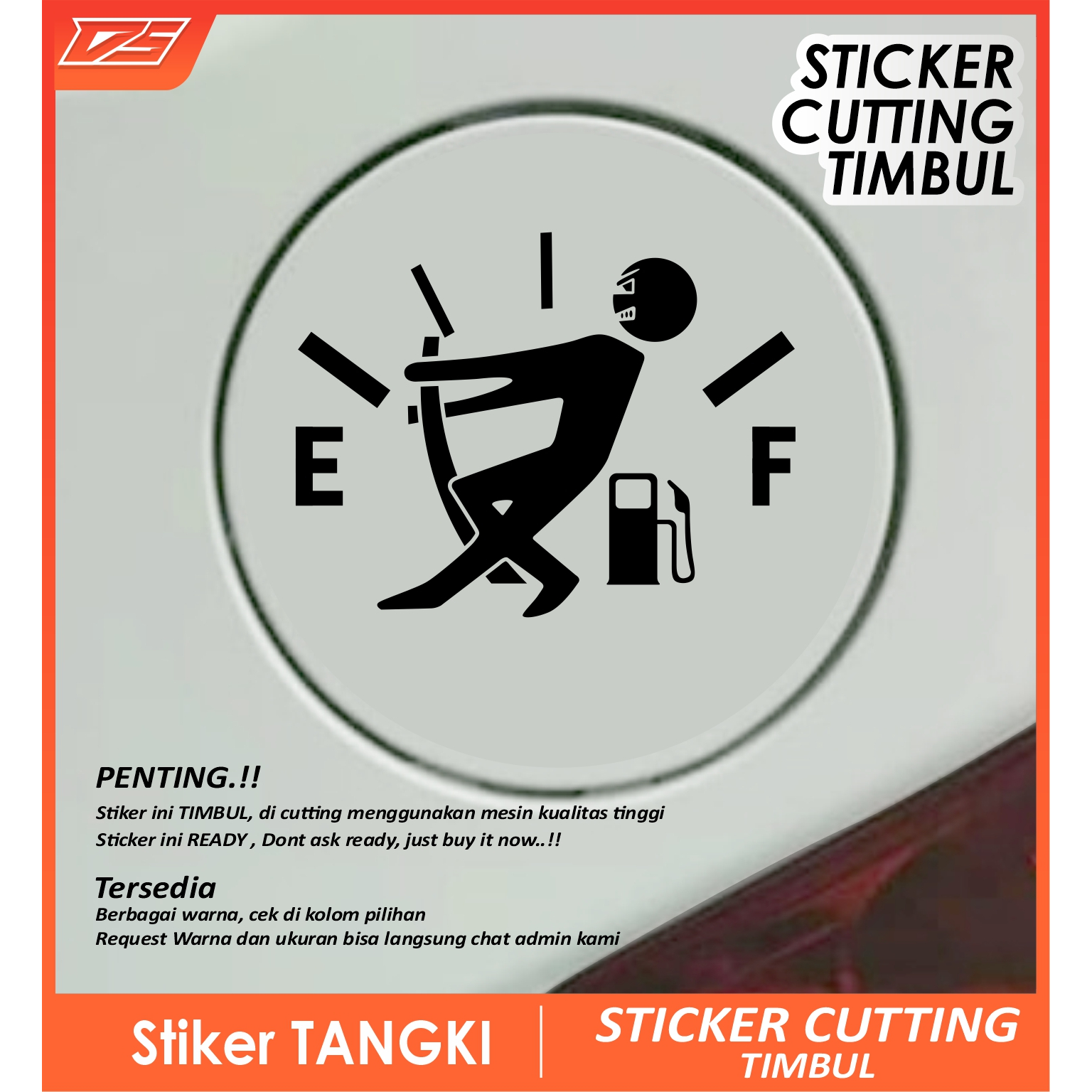 Jual STICKER TUTUP TANKI BENSIN MOBIL UNIVERSAL KUALITAS DISTRO ...
