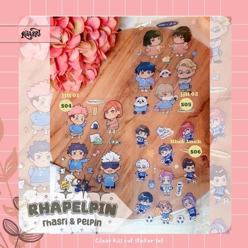 Jual sticker set Jujutsu Kaisen Sticker anime set Clear Waterproof ...