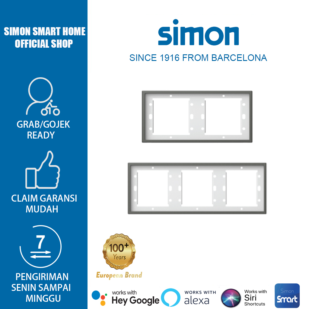 Jual Simon - Frame E6 3 Gang Frame | Shopee Indonesia