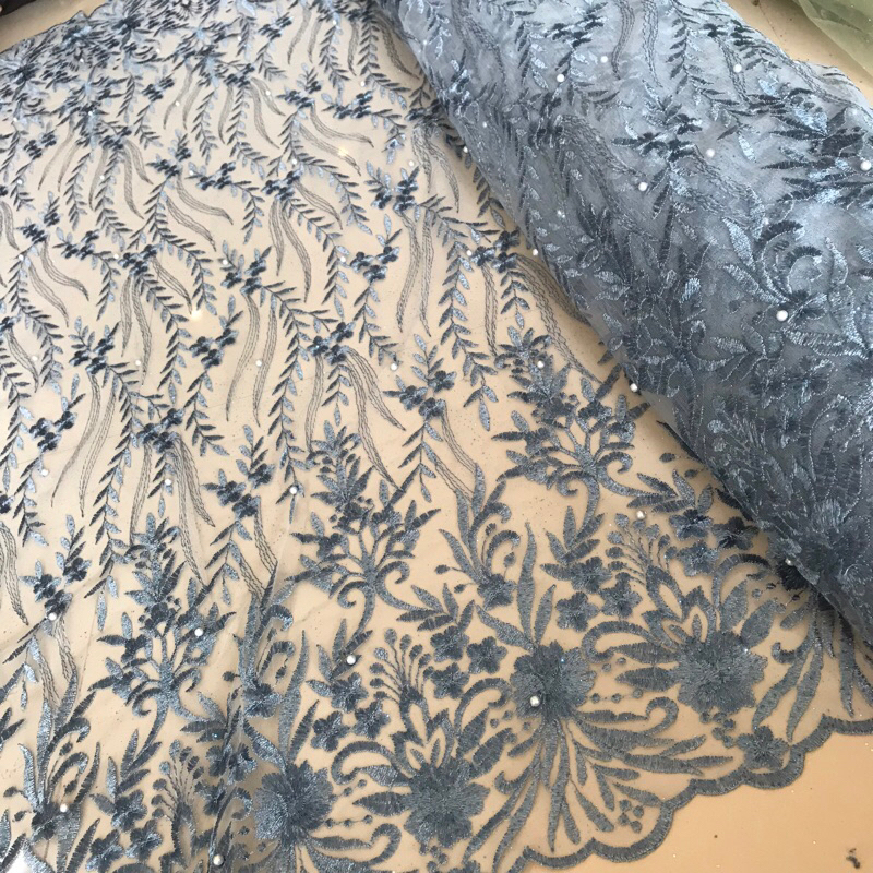 Jual Kain tile akar bordir bunga tumpal new..!! | Shopee Indonesia