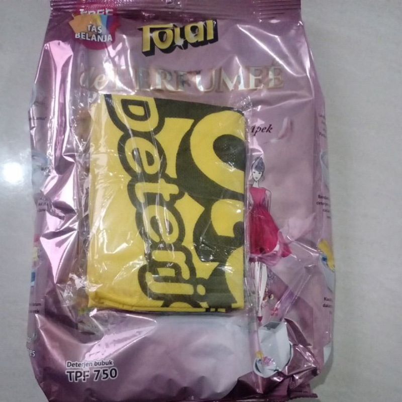 Jual Total Detergent Powder De Perfumee 750g free tas belanja | Shopee ...
