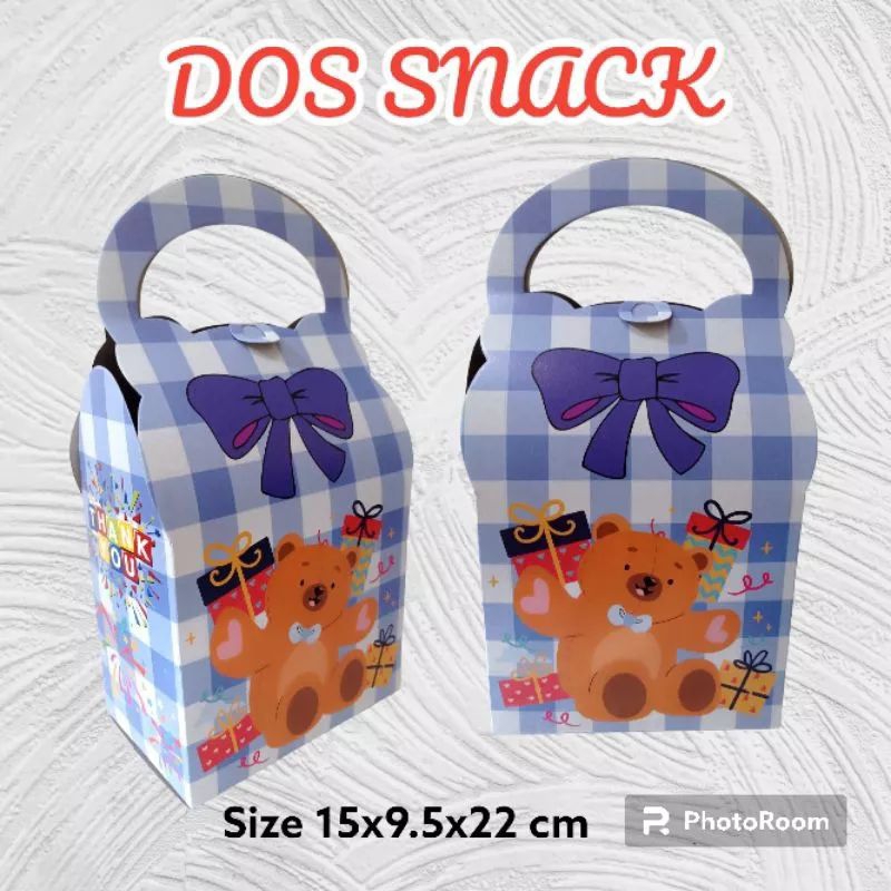 Jual box kardus unik / kantong hampers anak / packing snack anak ...