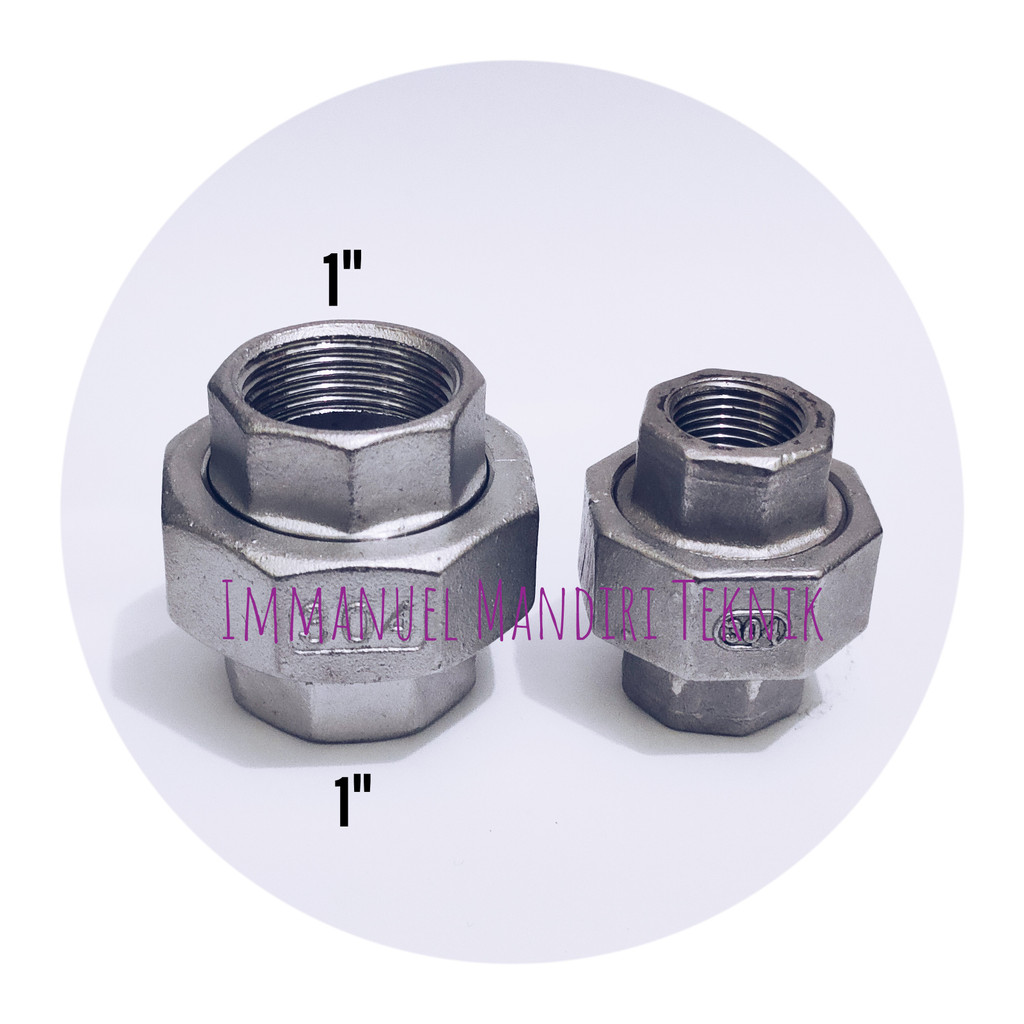 Jual Union 1 inch stainless / Watermur stainless 1 inch | Shopee Indonesia