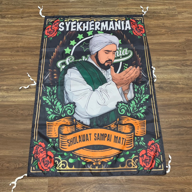 Jual BENDERA SYEKHER MANIA SHOLAWAT SAMPAI MATI 120 x 80 CM FREE ...