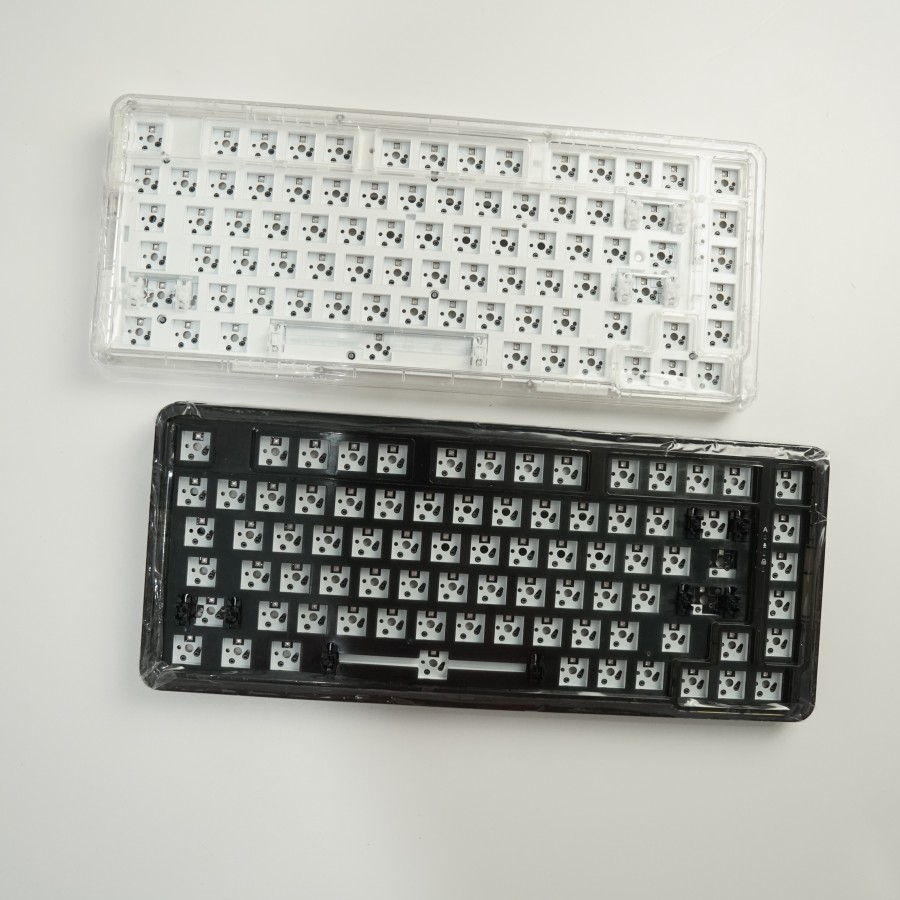Jual ZT82 Gasket Mechanical Barebone Keyboard RGB - Transparent PC Case ...