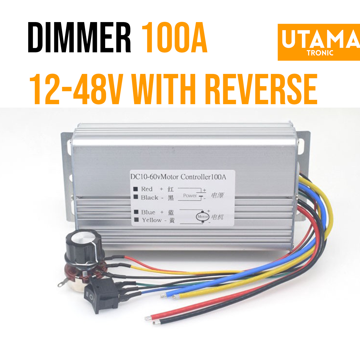 Jual Dimmer DC 100A 12V24V36V48V controller reverse switch (8044) | Shopee Indonesia