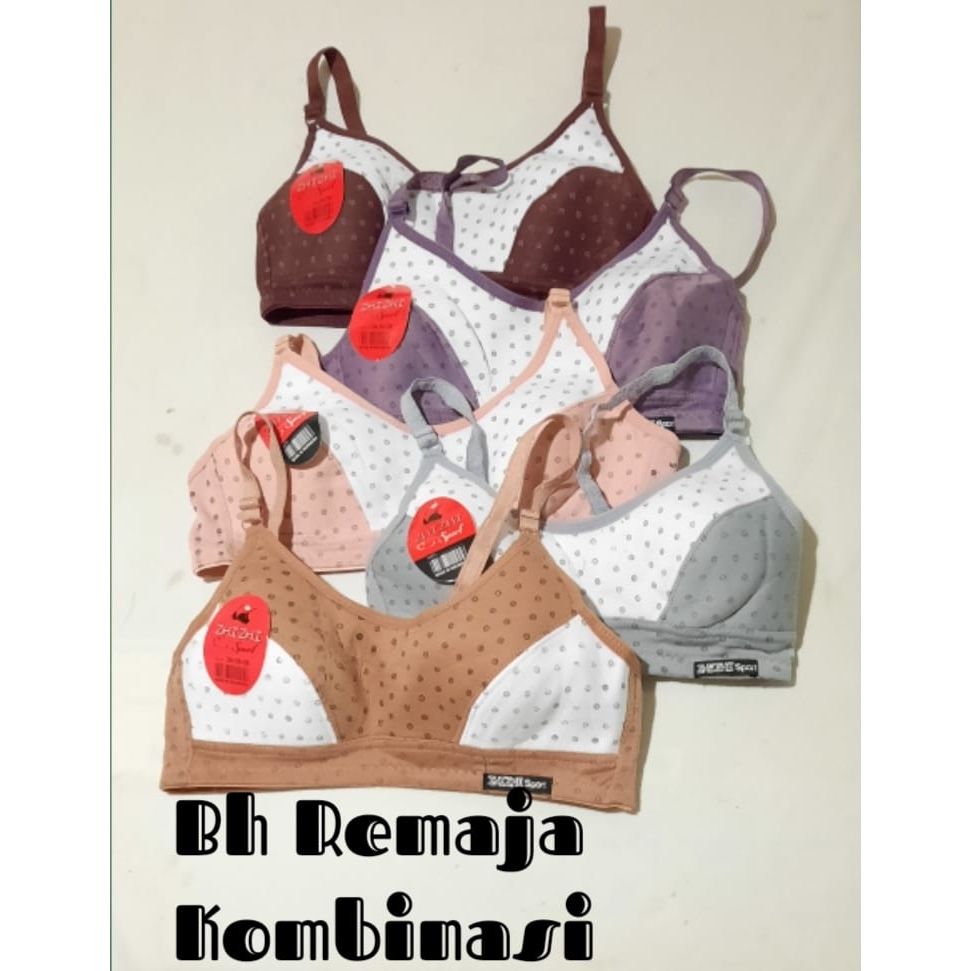 Jual Bra Bh Remaja Kombinasi Cup Putih Tanpa Kawat | Shopee Indonesia
