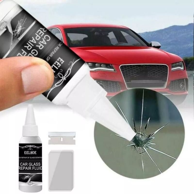 Jual Lem Kaca Mobil Retak / Lem Resin / Kaca Retak / Cairan Nano Untuk ...