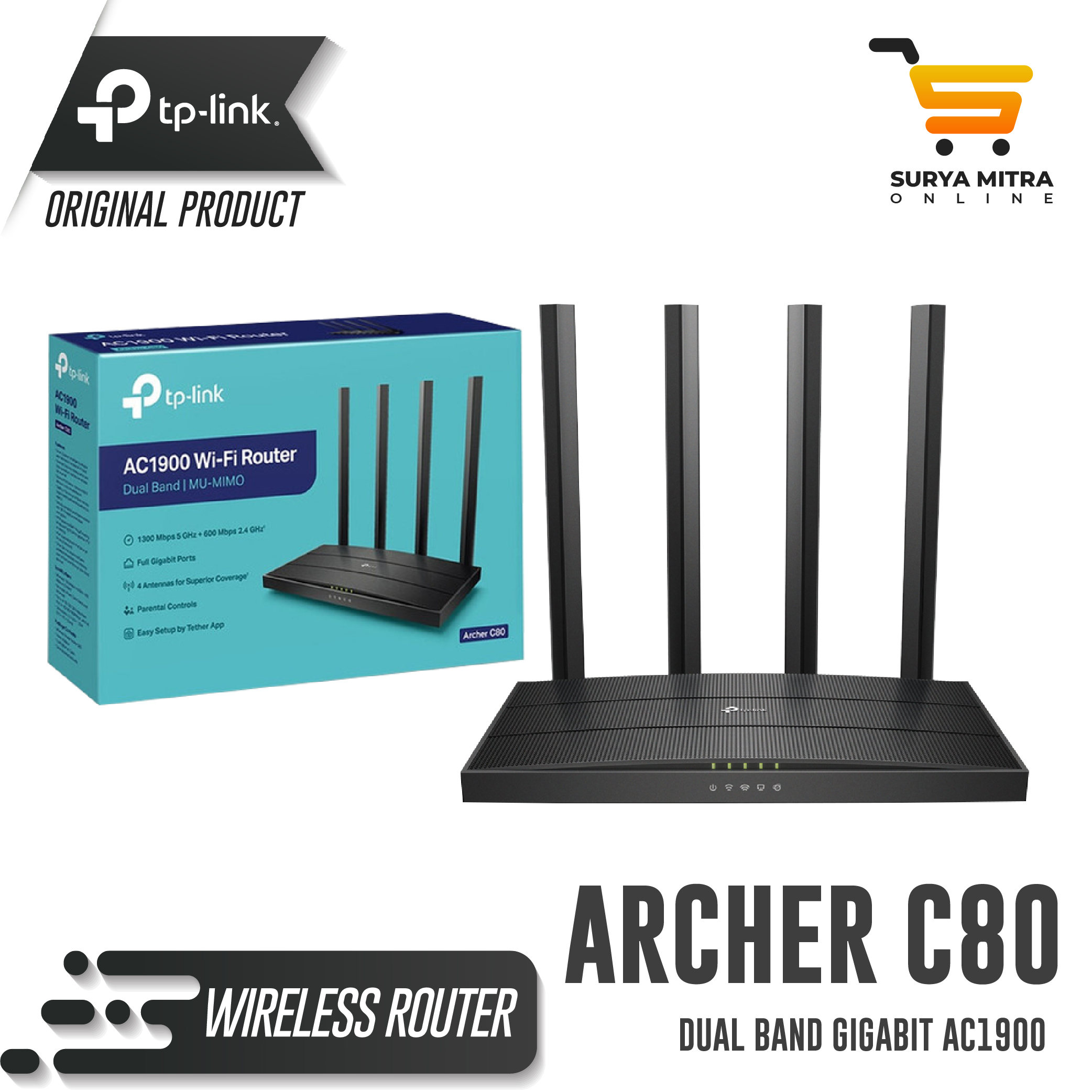 Jual TP-Link Archer C80 AC1900 WiFi Router | Archer C 80 AC 1900 MU ...