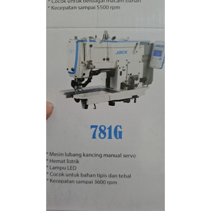 Jual Mesin lubang kancing direct jack 781G | Shopee Indonesia