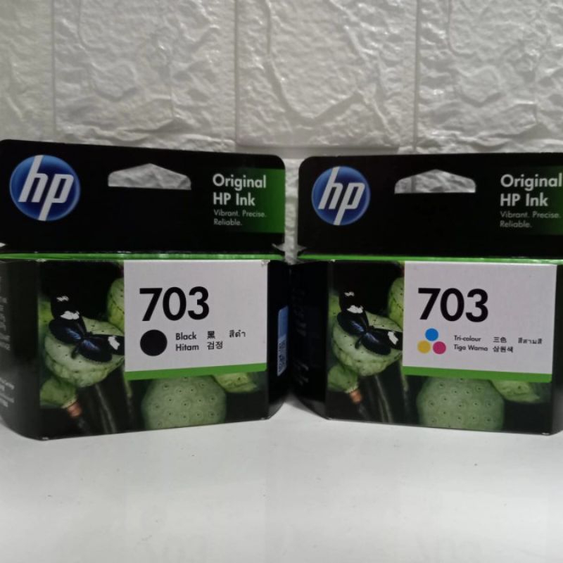 Jual Paket Tinta Cartridge Hp 703 Black Dan 703 Colour Original | Shopee Indonesia