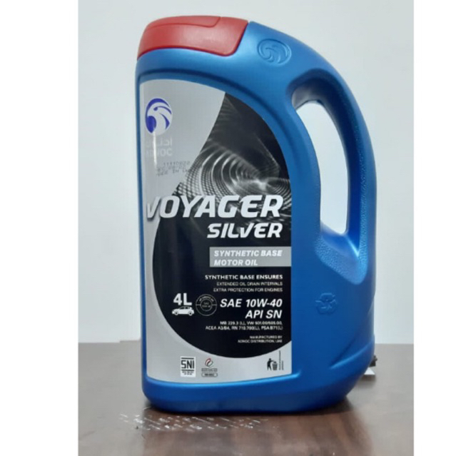 Jual Adnoc Voyager Silver SAE 10W40 API SN Petrol Engine Oil-Isi 4 ...