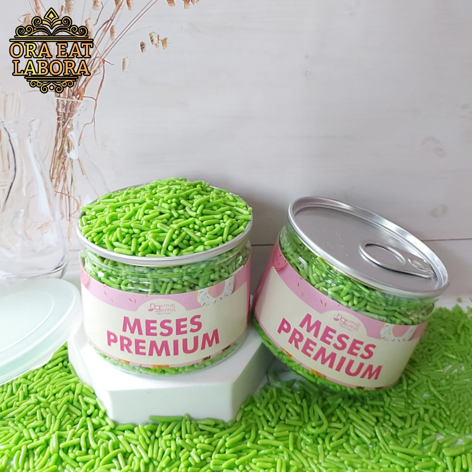 Jual Can Meses Hijau Butiran Coklat Sprinkle Topping Kue Donut Bolu ...