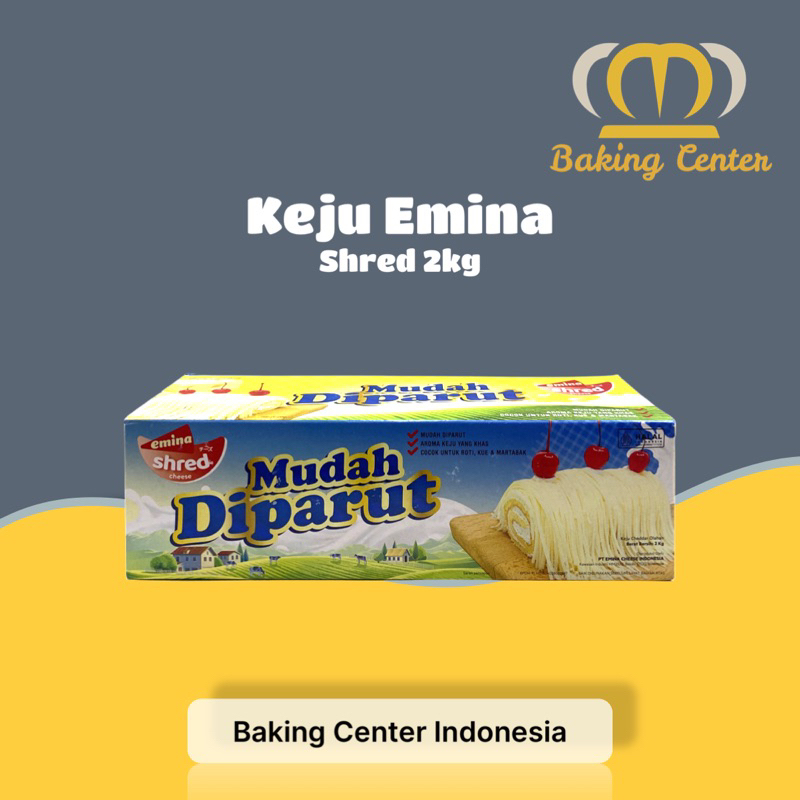 Jual Keju Emina Shred 2kg | Shopee Indonesia
