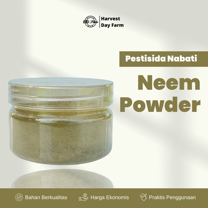 Jual HD FARM - Neem Powder Pestisida Organik Nabati/ Daun Mimba Bubuk ...