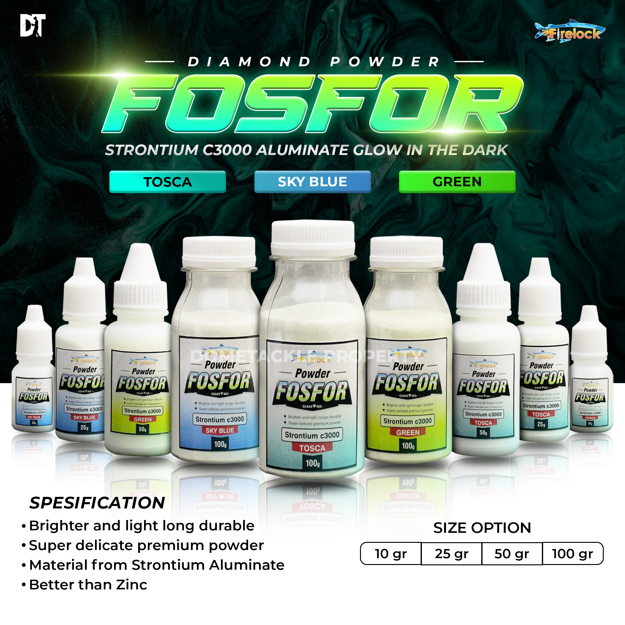 Jual FIRELOCK DIAMOND FOSFOR POWDER | BUBUK POSFOR GLOW IN THE DARK ...