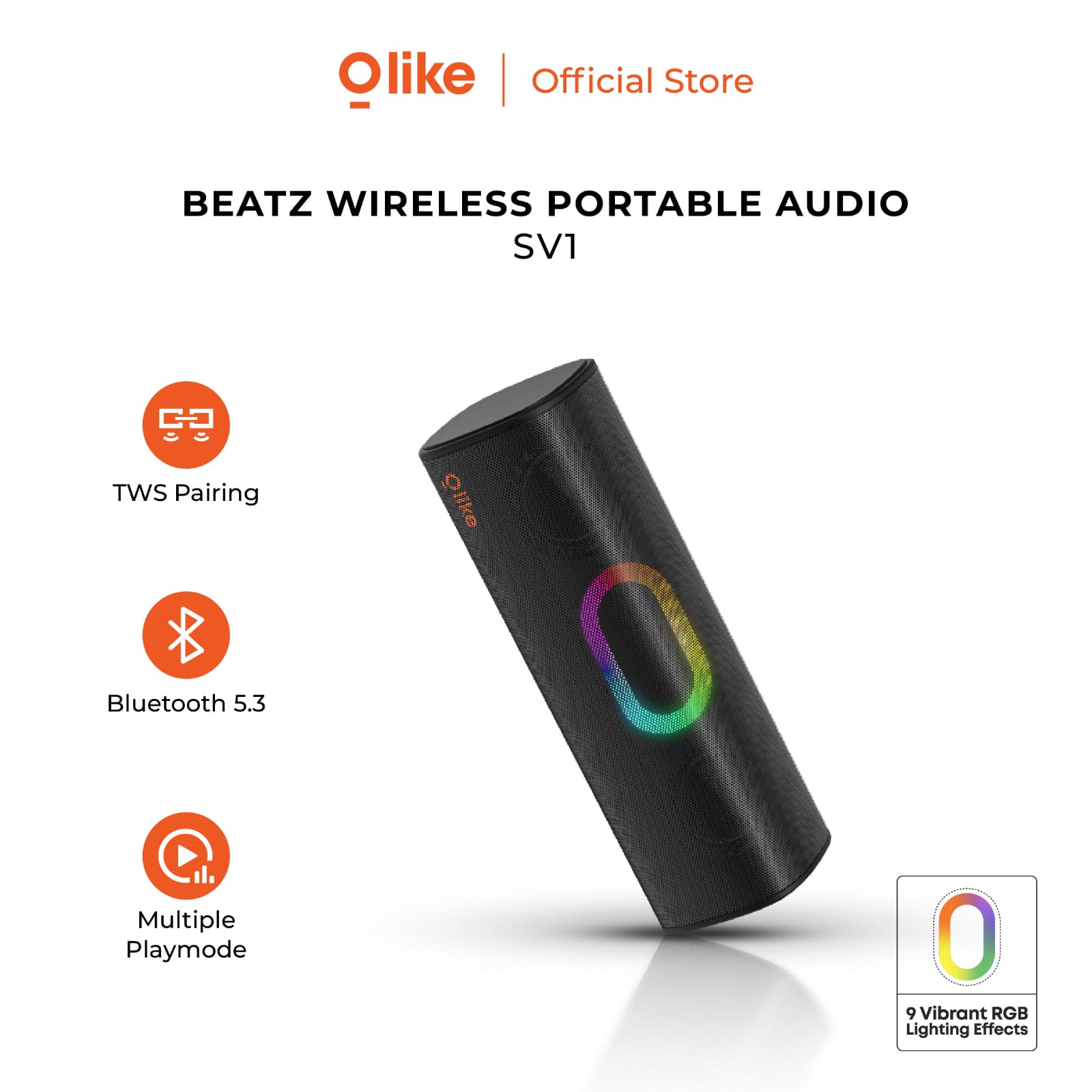 Jual Olike SV1 Beatz Speaker BT Bluetooth True Wireless Portable Audio TWS | Shopee Indonesia
