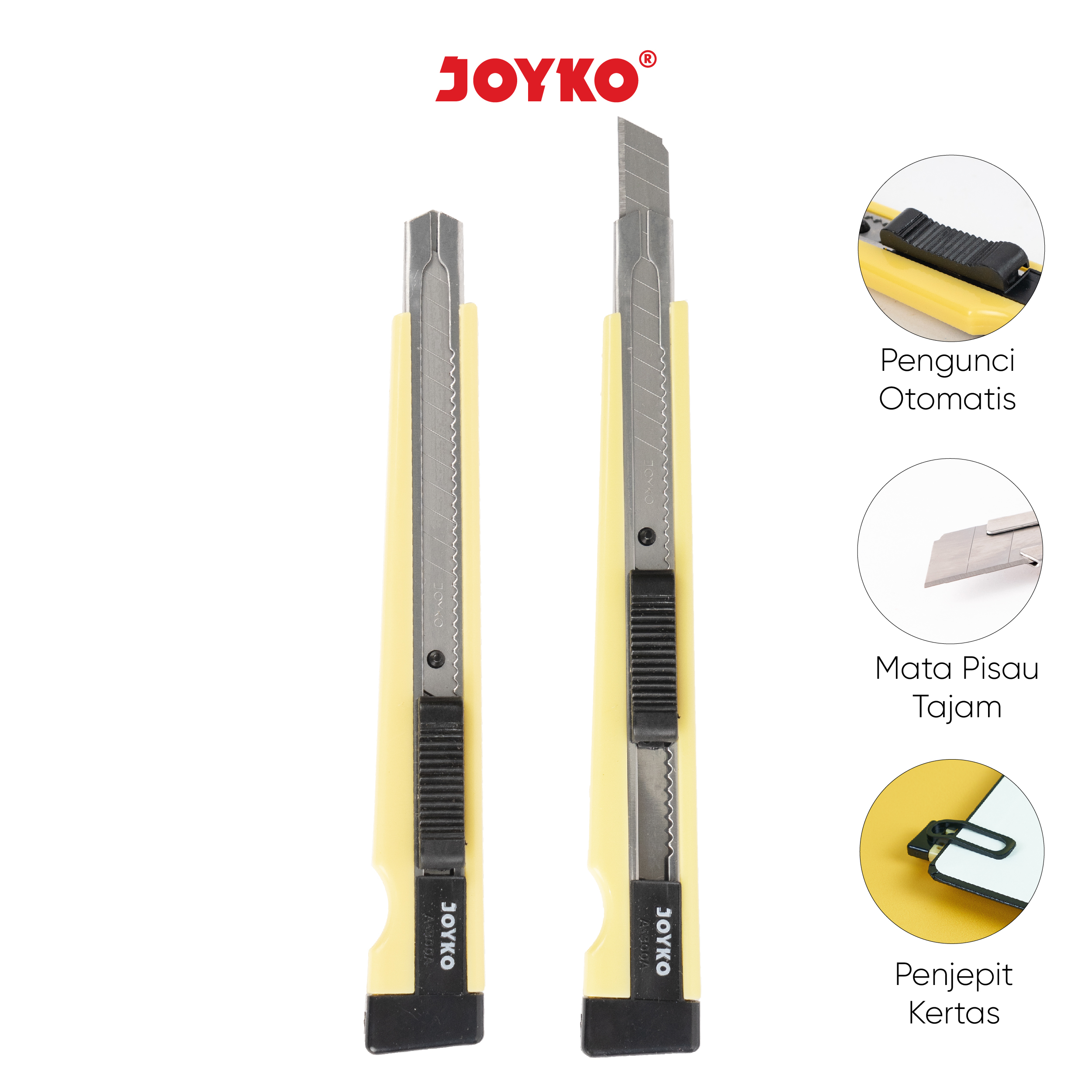 Jual Joyko Cutter Small PASTEL / Cutter Joyko Kecil Pemotong Kertas ...