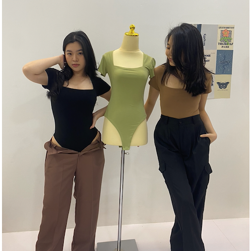 Jual SomethingSweet - RENA Bodysuit Wanita l Atasan Wanita l Bodysuit Basic Lengan Pendek l ...