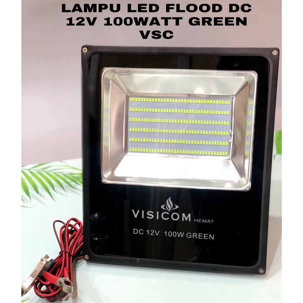 Jual Lampu sorot tembak / Lampu LED Flood Light DC 12V 100 Watt Green ...