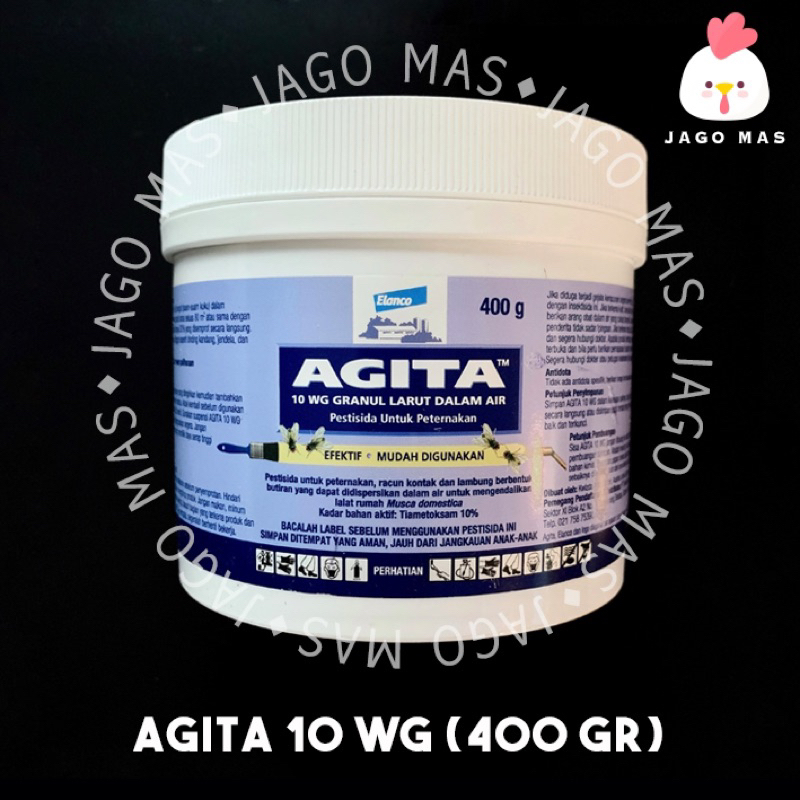 Jual Agita 10 WG 400gr 400gram 400 gr gram Elanco Obat Lalat Segel ...