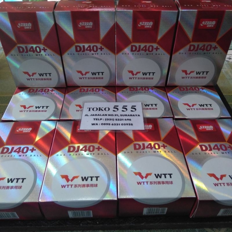 Jual BOLA PINGPONG / BOLA TENIS MEJA DHS BINTANG 3 / DHS 3 STAR DJ40+ WTT | Shopee Indonesia